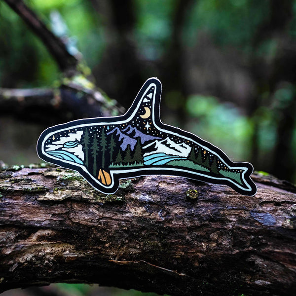 Orca Sticker - Forests, Tides, and Treasures