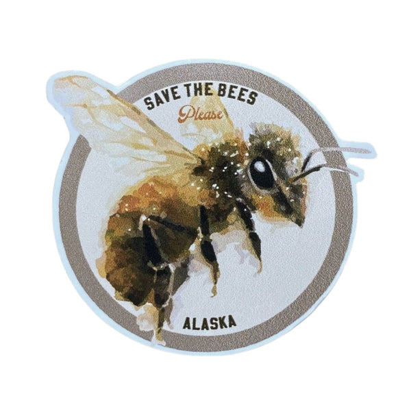 Bees Please Stickers - 2 Inch - Forests, Tides, and Treasures