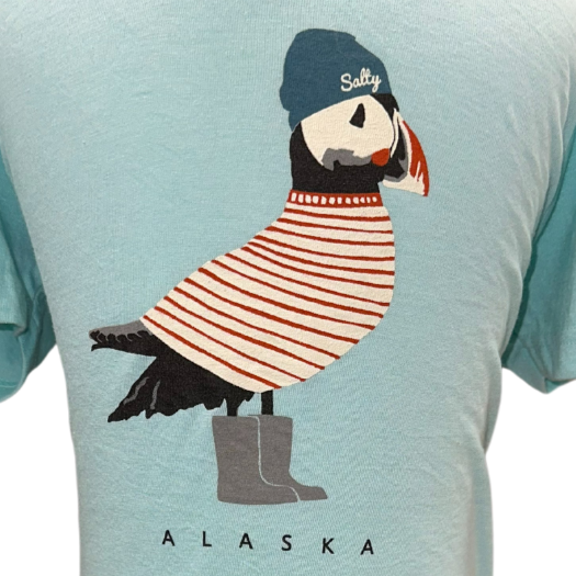 Salty Sailor Puffin Kid's Tee - Forests, Tides, and Treasures