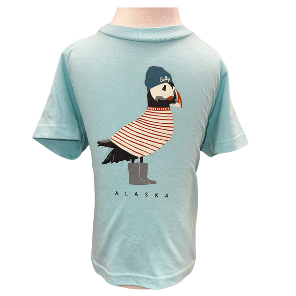 Salty Sailor Puffin Kid's Tee - Forests, Tides, and Treasures