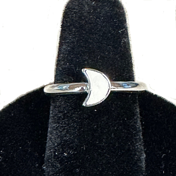 Crescent Moon Stack Ring - Forests, Tides, and Treasures