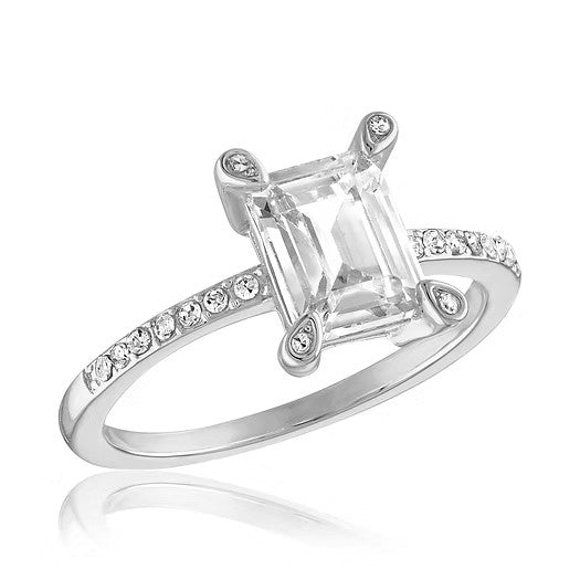 Emerald Cut Forever Stack Ring - Forests, Tides, and Treasures