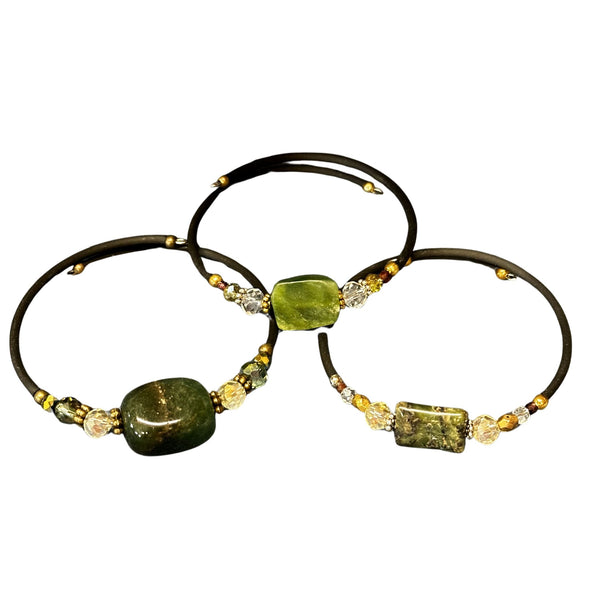 Drops of AK Bracelet Nephrite Jade - Forests, Tides, and Treasures