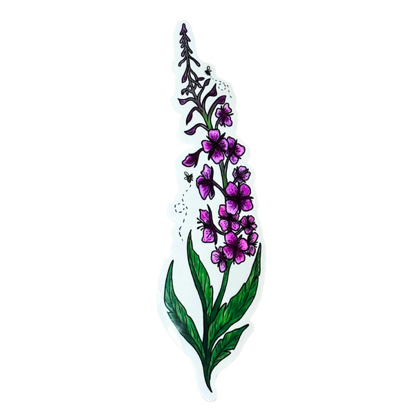 Fireweed Sticker - Forests, Tides, and Treasures