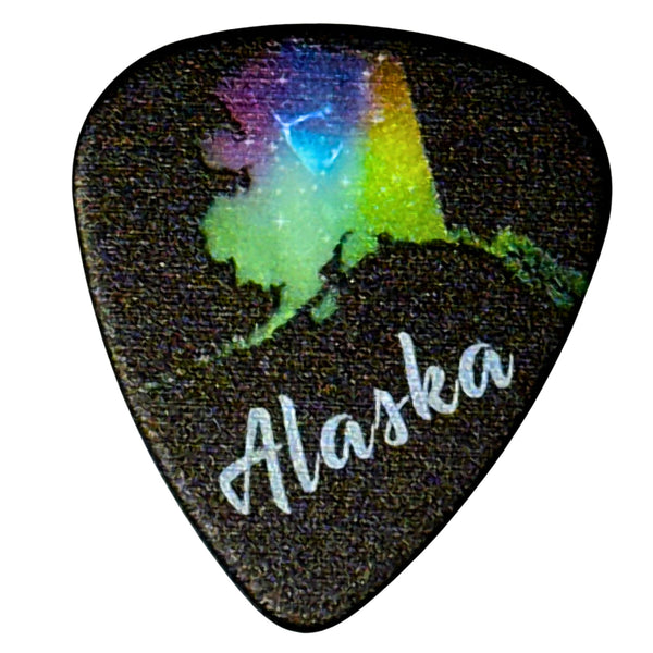 Alaska Guitar Pick - Forests, Tides, and Treasures
