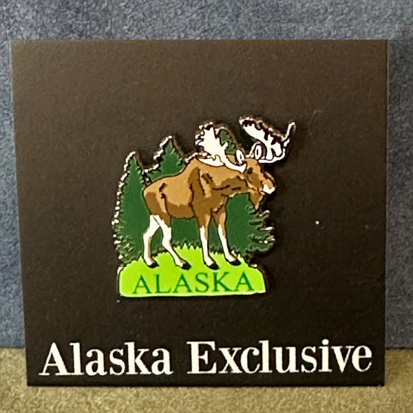 Standing Moose Pin - Forests, Tides, and Treasures