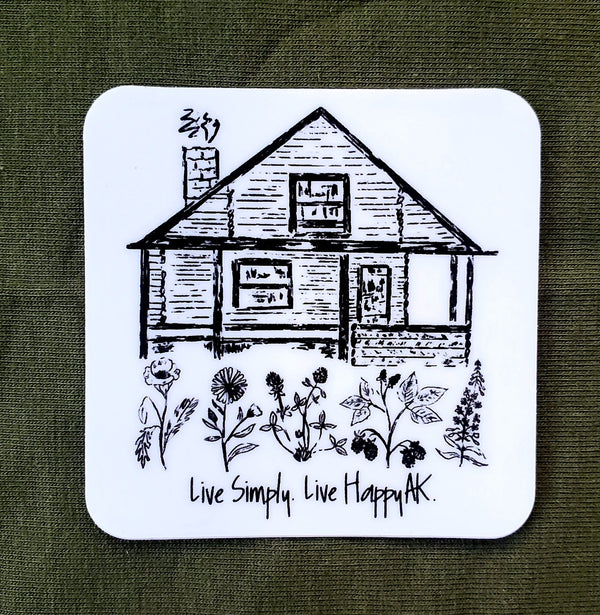 Live Simply Sticker - Forests, Tides, and Treasures