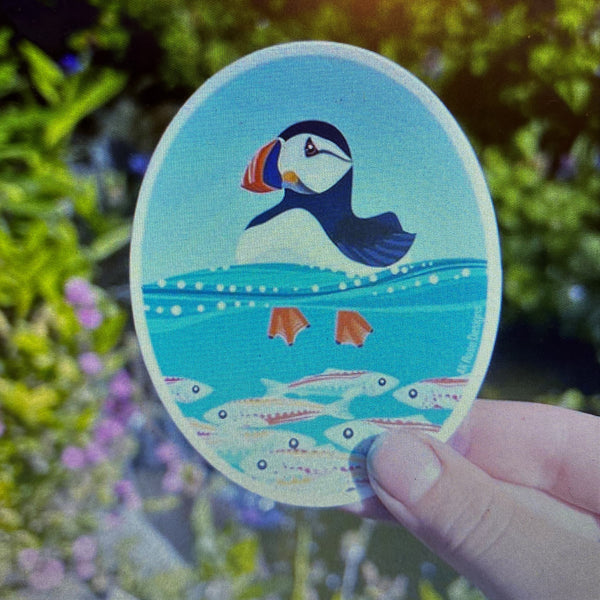 Puffin Sticker - Forests, Tides, and Treasures