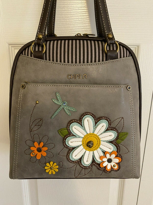 Daisy Convertible Backpack - Gray - Forests, Tides, and Treasures
