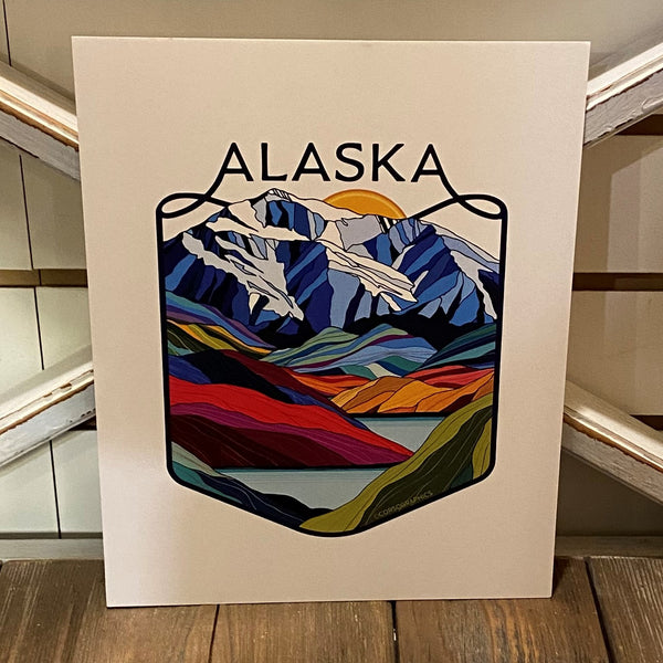 Alaska Mountain Print - Forests, Tides, and Treasures