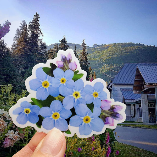 Forget Me Not Sticker - Forests, Tides, and Treasures
