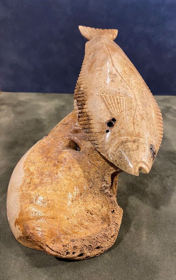 Walrus Jawbone Fish Figurines - Forests, Tides, and Treasures