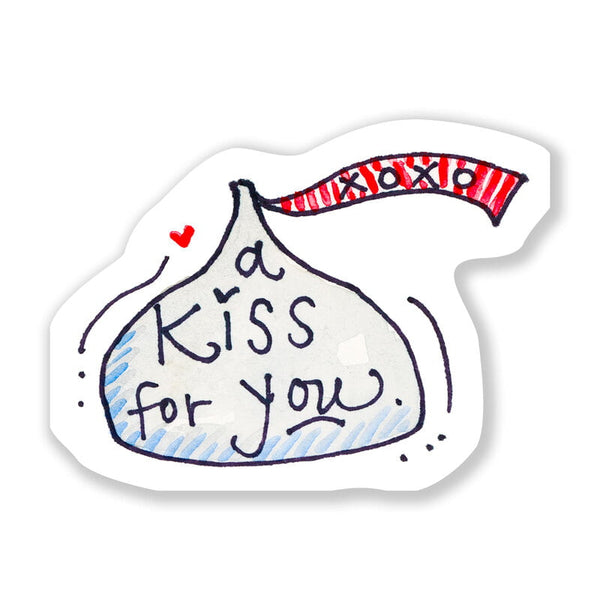 A Kiss Sticker - Forests, Tides, and Treasures