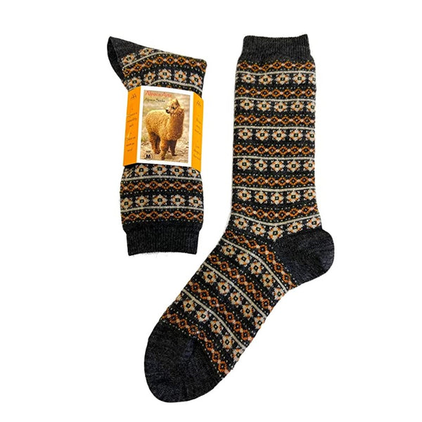 Alpaca Sock Baltic Stripe - Forests, Tides, and Treasures